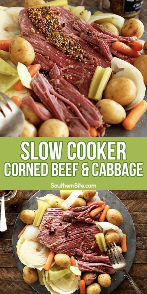 Slow Cooker Corned Beef and Cabbage - Southern Bite