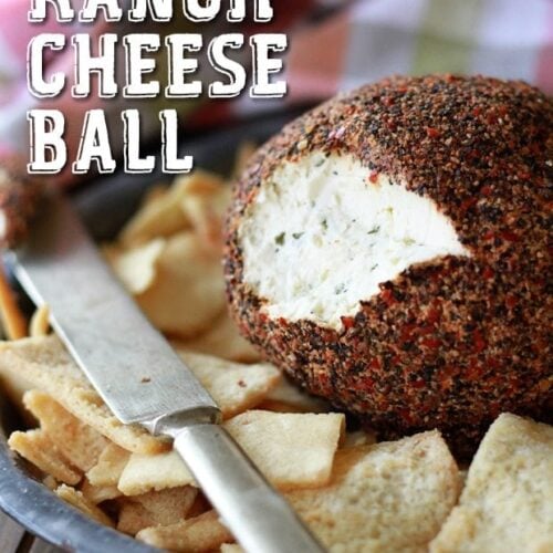 Peppery Ranch Cheese Ball - Guest Post - Southern Bite