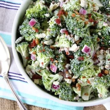 Bacon and Blue Broccoli Salad - Southern Bite