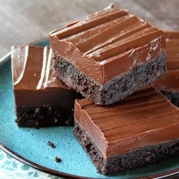 Fudge Iced Brownies - Southern Bite