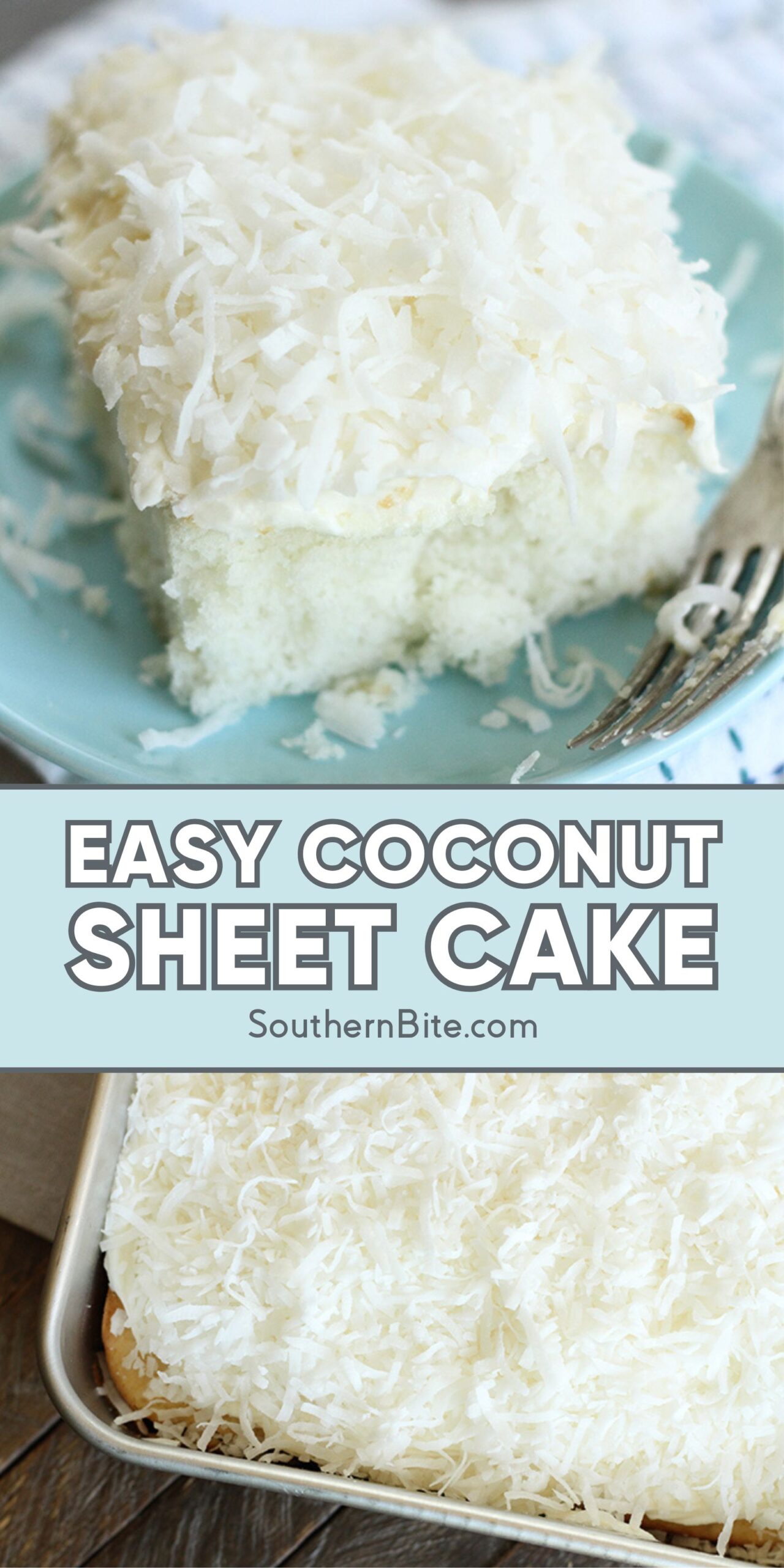 Easy Coconut Sheet Cake - Southern Bite