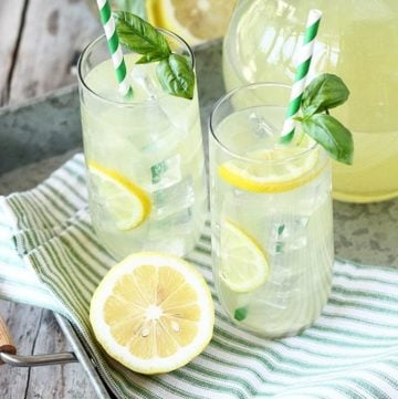 Fresh Basil Lemonade - Southern Bite