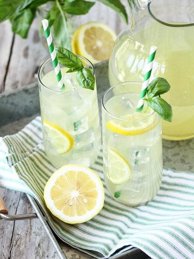 Fresh Basil Lemonade - Southern Bite