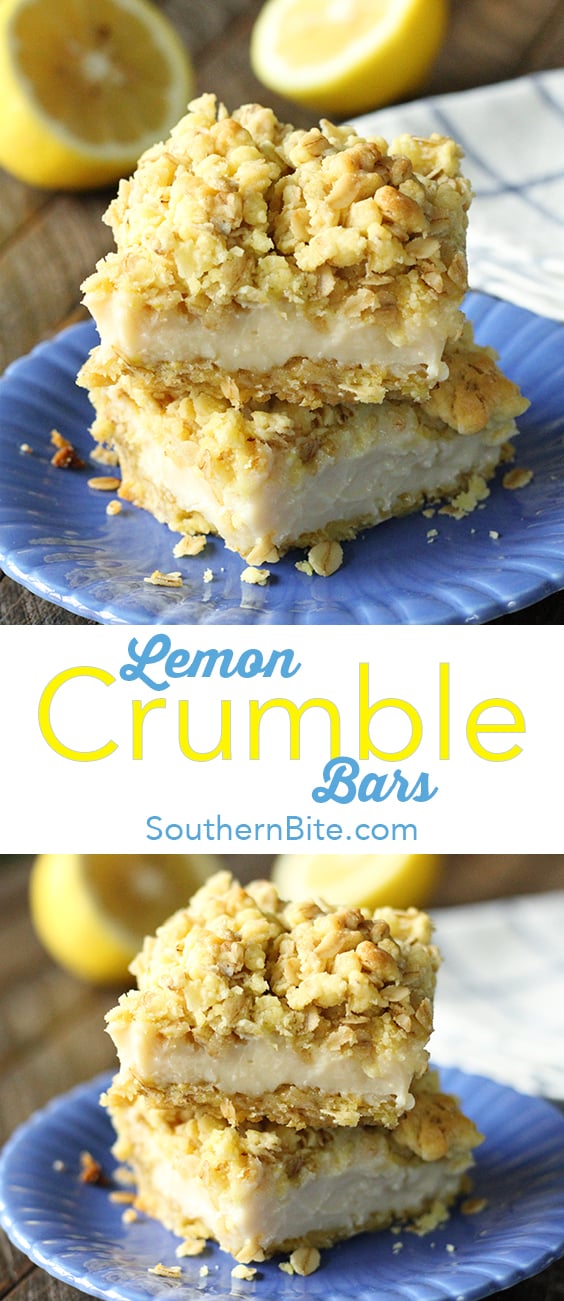 Lemon Crumble Bars and Being Bored - Southern Bite