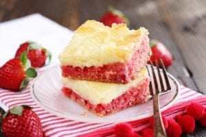 Strawberry Chess Bars - Southern Bite