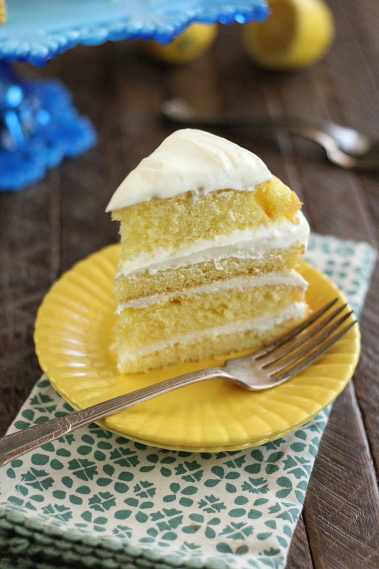 Easy Lemon Cream Cake - Southern Bite