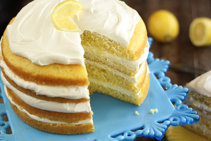Easy Lemon Cream Cake - Southern Bite