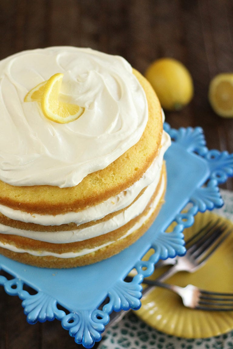 Easy Lemon Cream Cake - Southern Bite