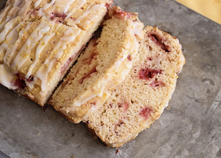 Strawberry Lemon Yogurt Bread - Southern Bite