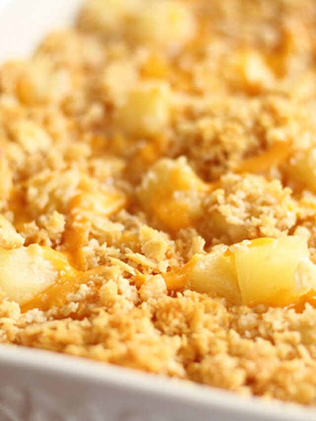 Pineapple Cheese Casserole - Southern Bite