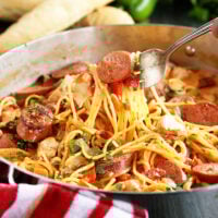 Creamy One-Pot Jambalaya Pasta - Southern Bite