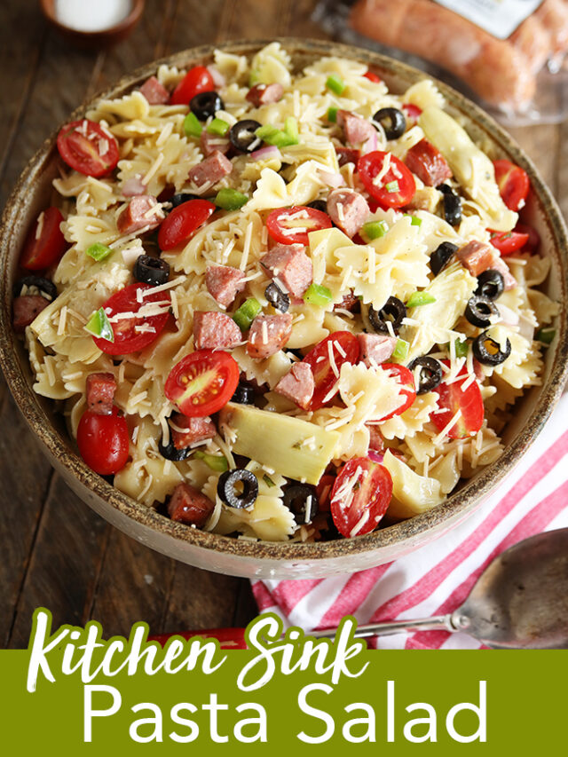Kitchen Sink Pasta Salad - Southern Bite