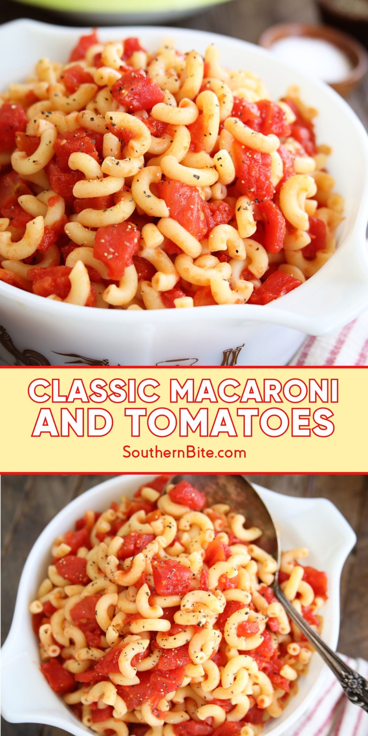 Classic Macaroni and Tomatoes - Southern Bite
