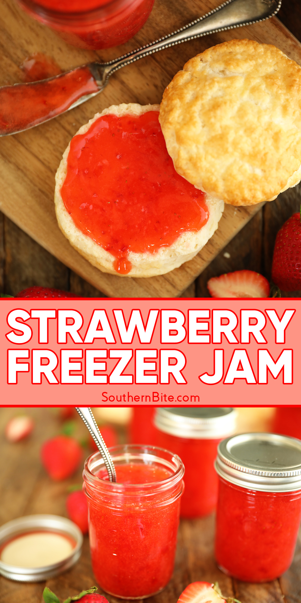 Easy Strawberry Freezer Jam - Southern Bite