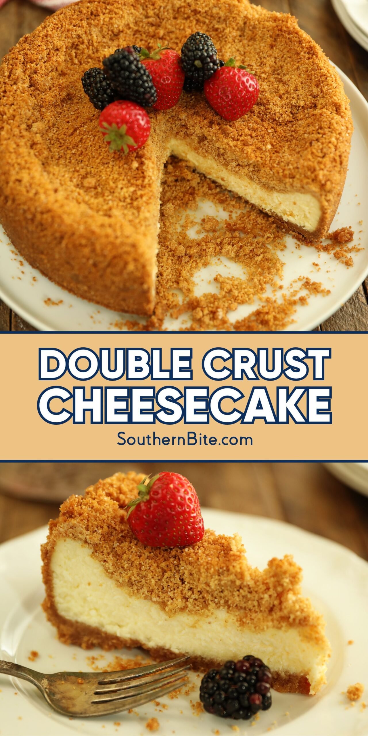 Easy Double Crust Cheesecake - Southern Bite