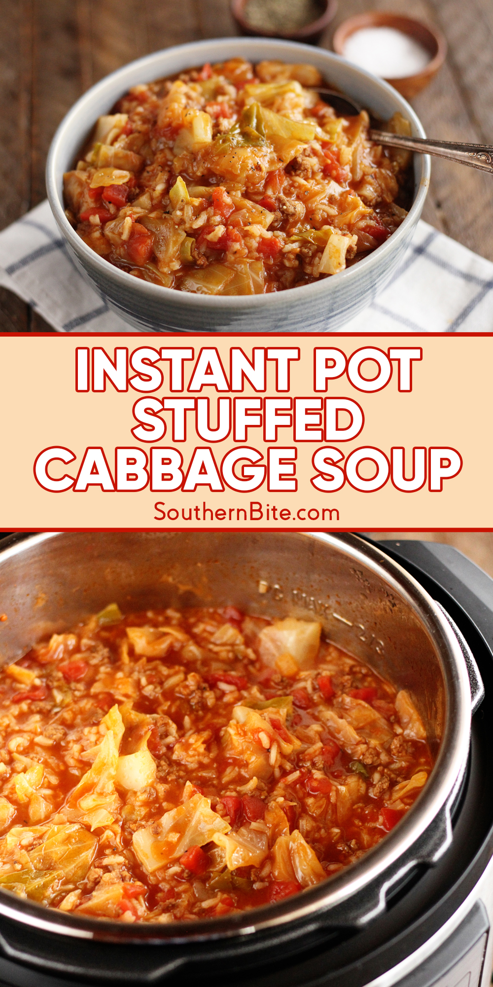 Instant Pot Stuffed Cabbage Soup - Southern Bite